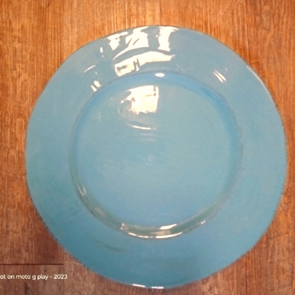 Pier 1 | Dining | Pier One Organic Nuevo Blu Blue And Brown Italy 4 34 ...